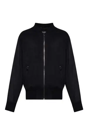 Dolce & Gabbana Zip-up Bomber Jacket - Navy Blue