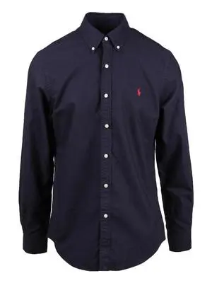 Ralph Lauren Polo Logo Embroidered Shirt - Black