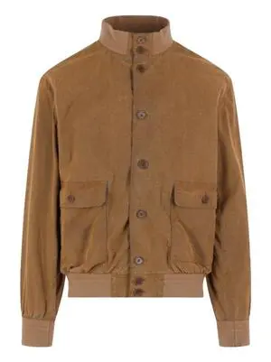 Aspesi Stand Collar Casual Jacket - Brown