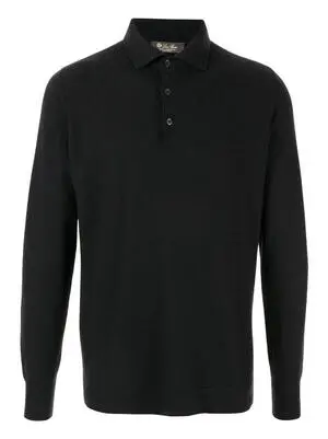 Loro Piana Slim Polo Shirt - Black