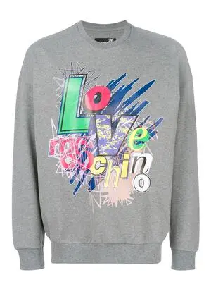 Moschino Printed Sweatshirt - Gray