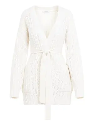 MAX MARA Max Mara Balzac Belted V-Neck Cardigan