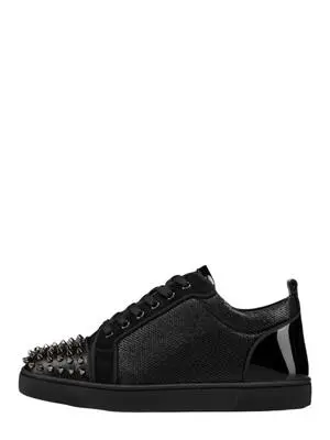 CHRISTIAN LOUBOUTIN Logo Studded Sneakers - Black
