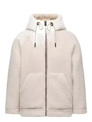 MONCLER Moncler Grenoble Zip-Up Fleece Jacket With Drawstring Hood
