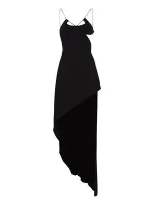 AMAZUIN Aliza Jersey Gown - Black
