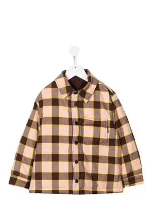 Palm Angels Check-pattern Jacket - Brown