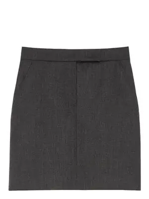 Max Mara Sondalo Mini Skirt - Dark Gray