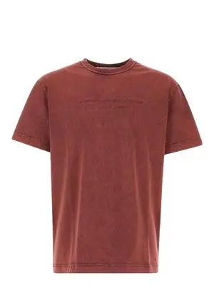 Alexander Wang Crewneck Short Sleeve T-shirt - Red