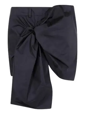N.21 Draped Bow Mini Skirt - Black