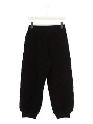 Fendi Cloqué Effect Track Pants - Black