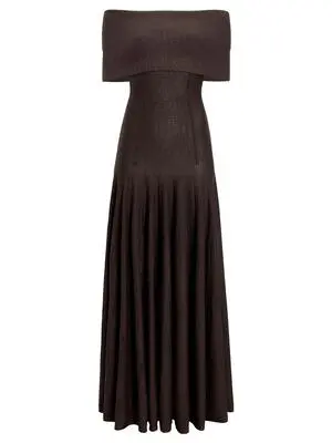 Khaite Ava Maxi Dress - Black