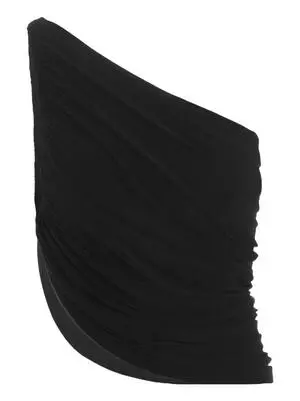 Norma Kamali Diana Asymmetric Top - Black