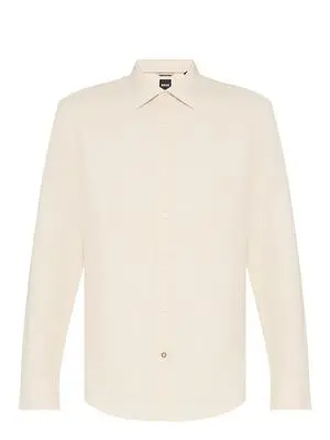 Hugo Boss Linen Shirt - White