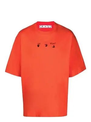 Off-White Arrow Printed Crewneck T-shirt - Orange