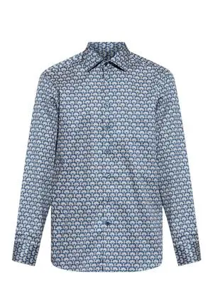Etro Pattern-printed Long-sleeved Shirt - Blue