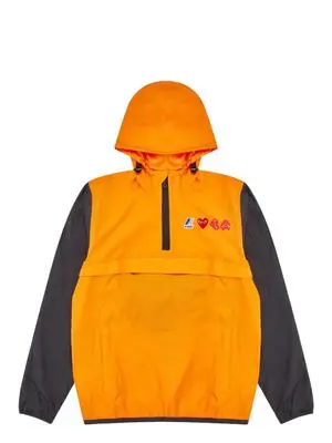 Play Comme Des Garcon Logo Hooded Jacket - Orange