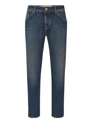 Jacob Cohen Scott Cropped Stretch Jeans - Blue