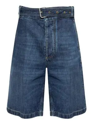 Bottega Veneta Belted Denim Shorts - Blue