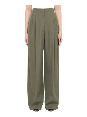 Alexander McQueen Wide-leg Tailored Trousers - Green