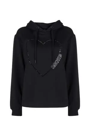 Moschino Heart Hoodie - Black