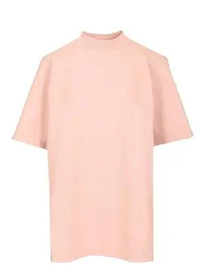 Attico Oversized Logo Embroidered T-shirt - Rose