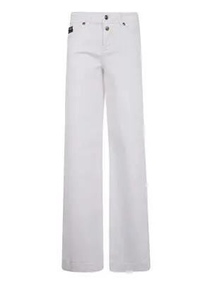Versace Flared Designer Jeans - White