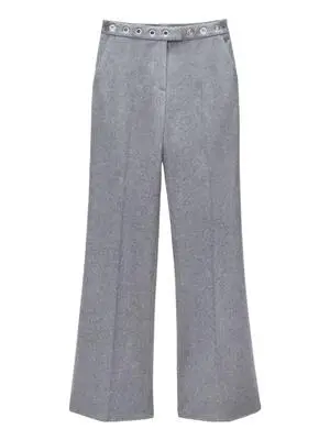 MSGM Eyelet Detail Tailored Trousers - Grey