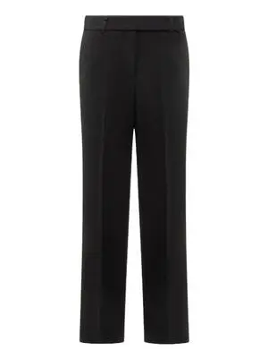 Michael Kors Straight Leg Pleated Pants - Black