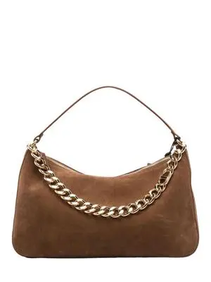 TWINSET Liliane Chain Hobo Bag - Brown