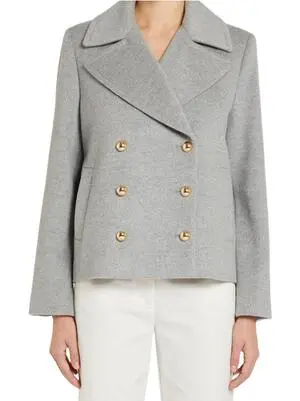 Marella Double-breasted Jacket - Gray