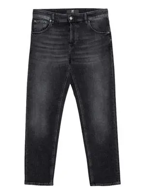 PT TORINO Pt Pantaloni Logo-Patch Straight-Leg Jeans