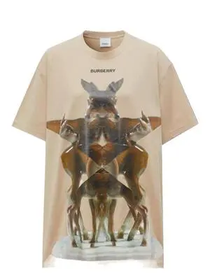 Burberry Graphic Print T-shirt - Nude