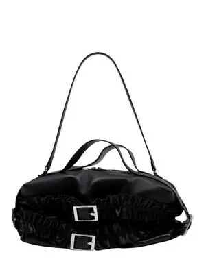 Simone Rocha Pleated Zip-up Waist Bag - Black