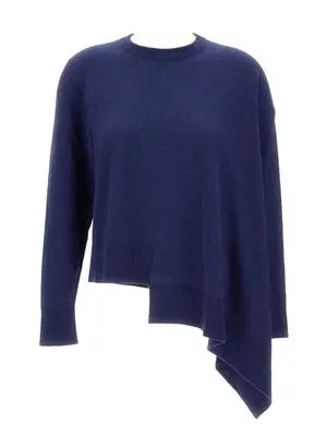 Alexander McQueen Asymmetrical Cashmere Sweater - Blue