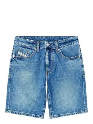 DIESEL® Five-pocket Slim Fit Denim Shorts - Blue