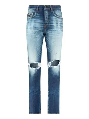 DIESEL® Diesel D-Viker Straight-Leg Jeans With Knee Slits