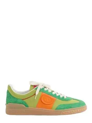 Valentino Garavani Valentino Garavani Upvillage Lace-Up Sneakers Green/chartreuse/pumpkin Color