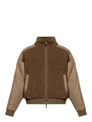Dsquared2 Icon Logo High-neck Fleece Jacket - Brown