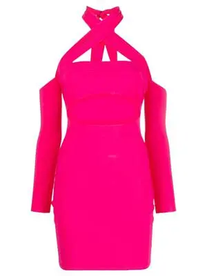 AMAZUIN Romy Twist Cutout Mini Dress - Pink