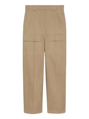 Gucci Wide-leg Cargo Trousers - Brown