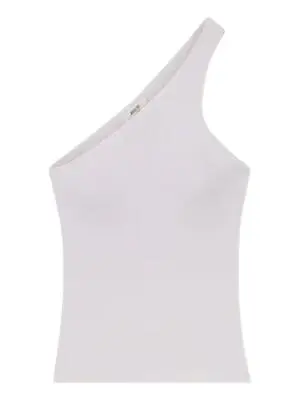 AGOLDE Agolde One-Shoulder Ribbed Tank Top