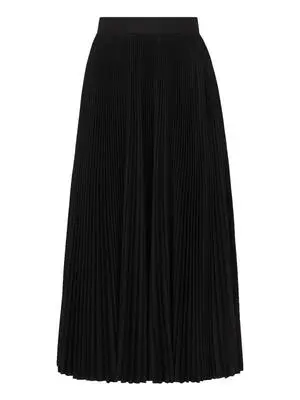 Dolce & Gabbana Pleated A-line Skirt - Black