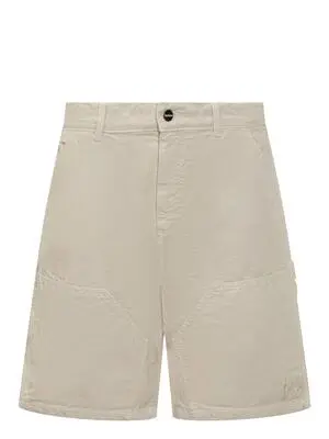 BARROW Barrow Logo Patch Cargo Shorts Light Beige