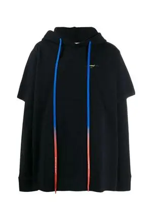 Off-White Graffiti Arrow Printed Hooded Sweatshirt - Black