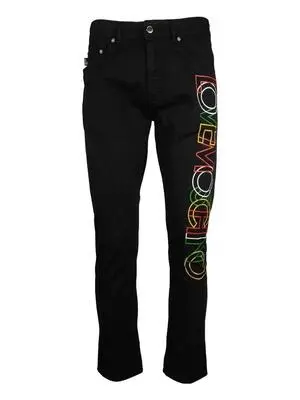 Moschino Print Casual Pants - Black