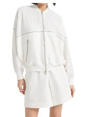 Brunello Cucinelli Zip-up Sweatshirt - White