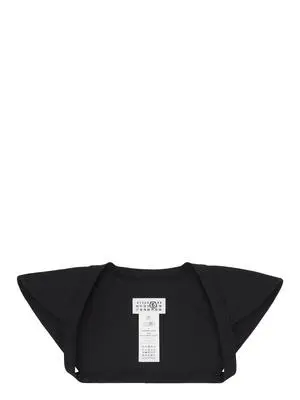 MAISON MARGIELA Mm6 Maison Margiela Padded Shoulders Cropped Stole