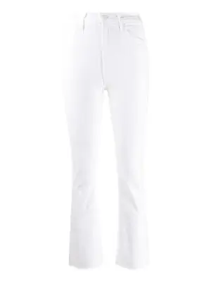 MOTHER Mother Raw-Hem Straight-Leg Jeans No