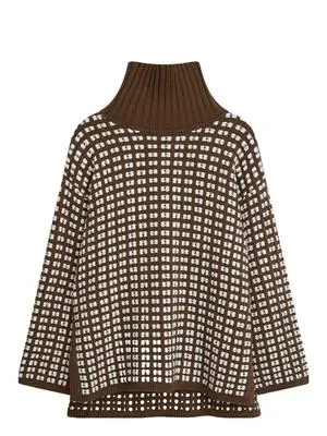 JOSEPH Waffle Knit High Neck Jumper - Multicolor