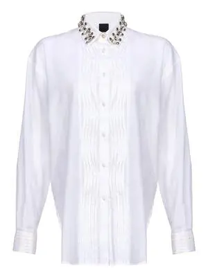 PINKO Pinko Embellished Pleat Detailed Shirt